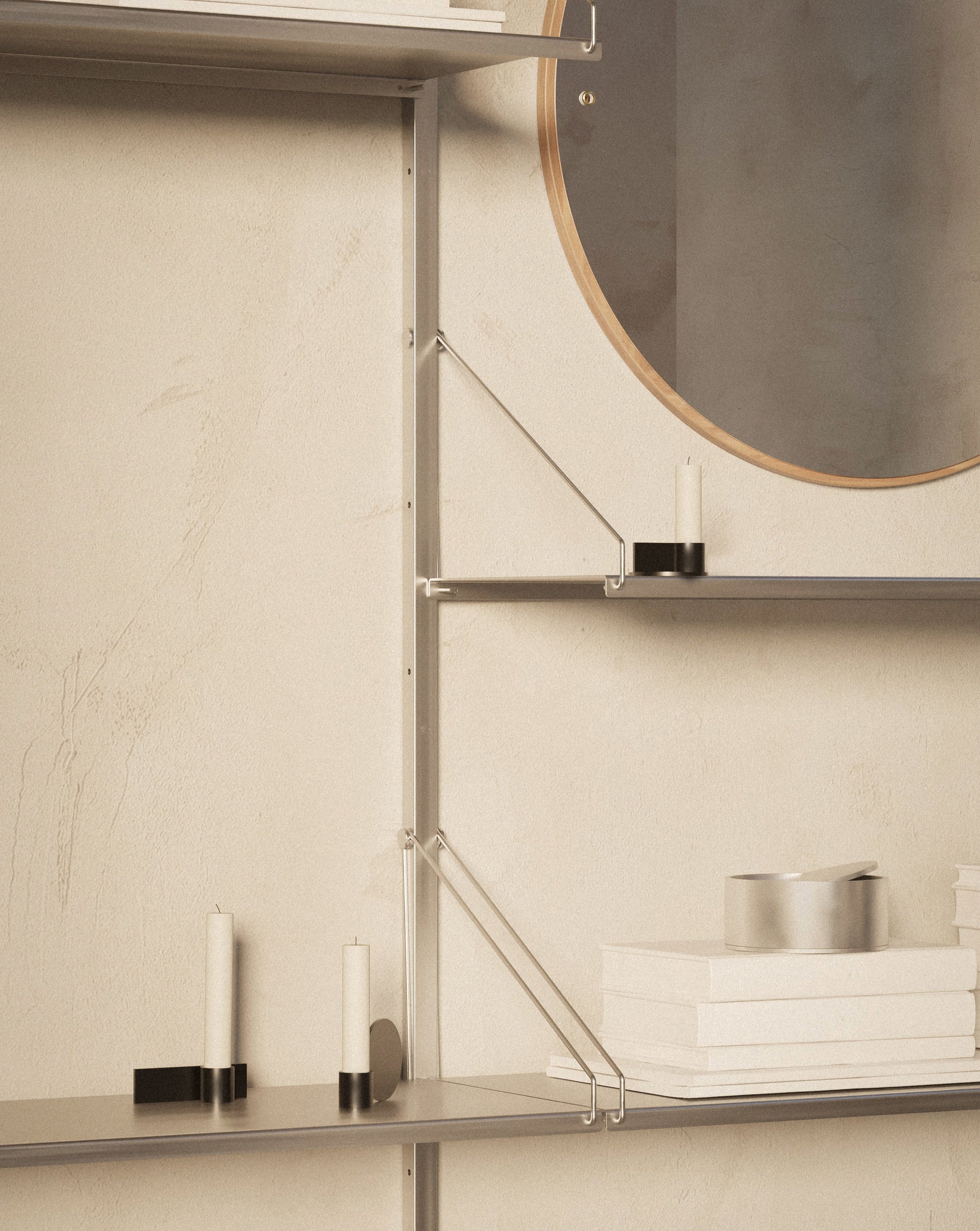 Stainless Steel Multi Shelf Library | FRAMA – Oski and Lottie